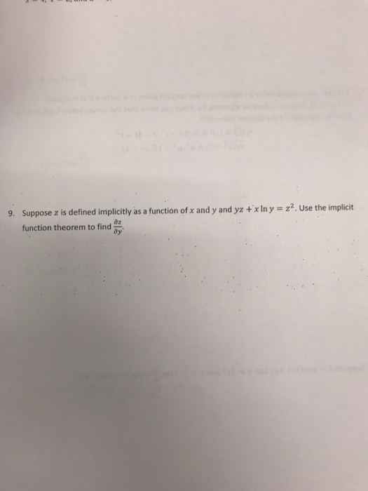 Solved suppose z is defined implicitly as a function of x | Chegg.com