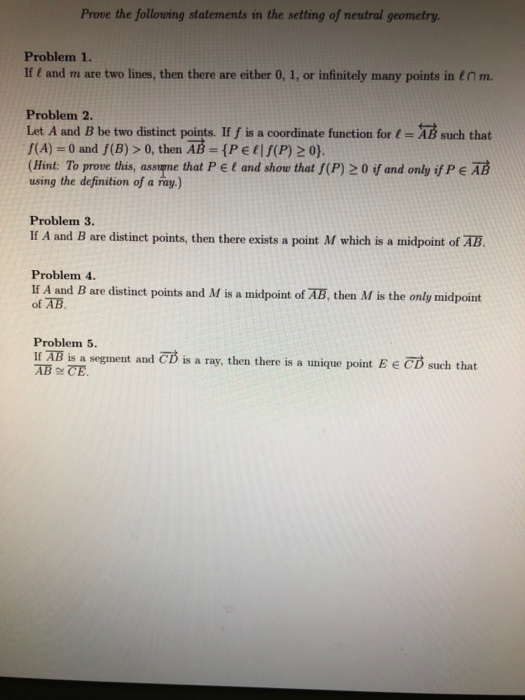 Solved Prove the following statements in the setting of | Chegg.com