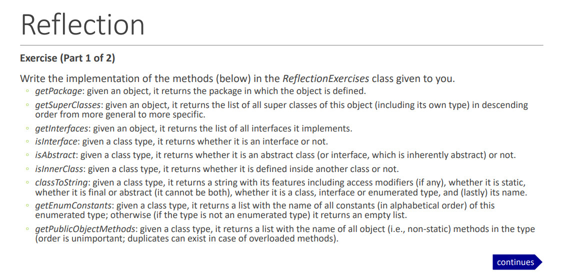 Solved Reflection Exercise Part 1 Of 2 Write The 8706