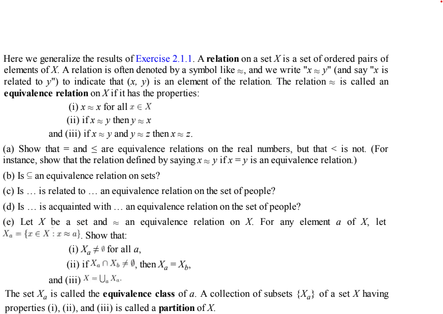 Solved Here we generalize the results of Exercise 2.1.1. A | Chegg.com