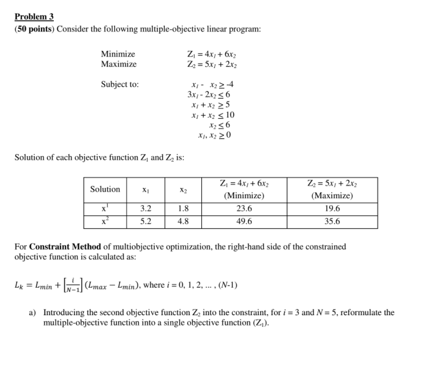 Problem 3 50 Points Consider The Following 