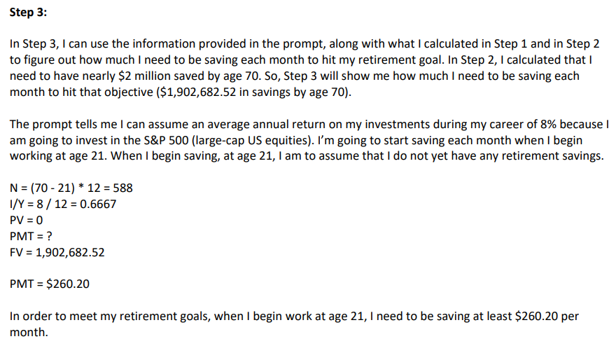 Solved Step 3: How much Do We Need To Be Saving Every Month | Chegg.com