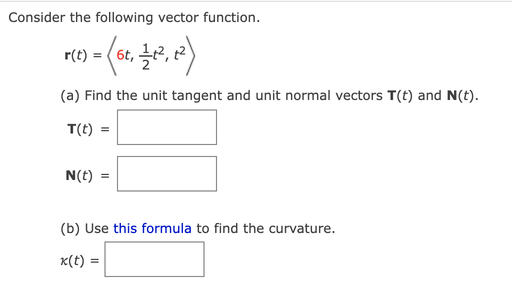 Solved Consider the following vector | Chegg.com