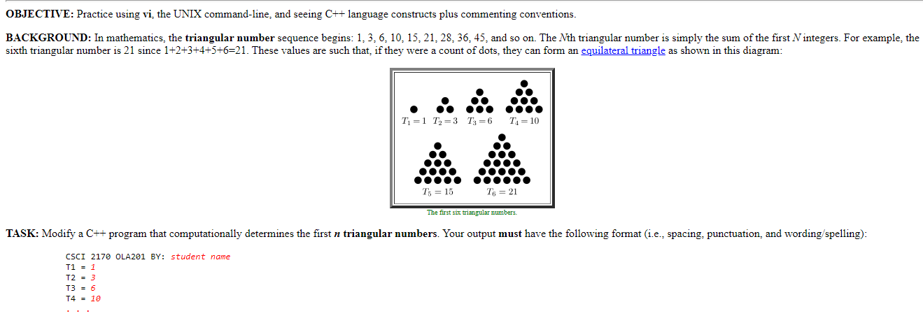 Solved OBJECTIVE: Practice using vi, the UNIX command-line, | Chegg.com