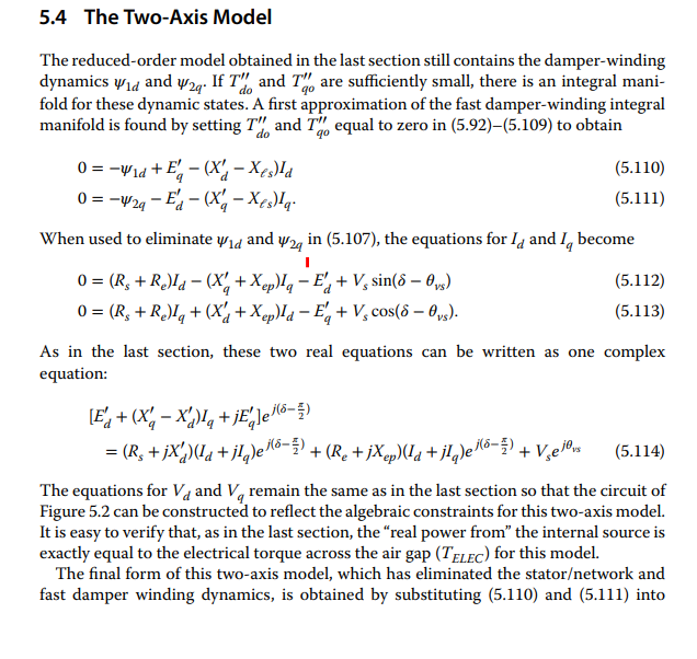 Solved Using the two-axis dynamic model of Section 5.4, | Chegg.com