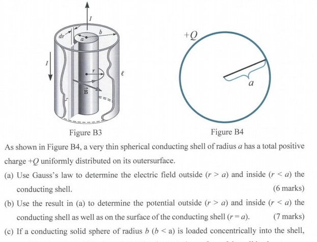 Solved +Q Figure B4 Figure B3 As shown in Figure B4, a very | Chegg.com