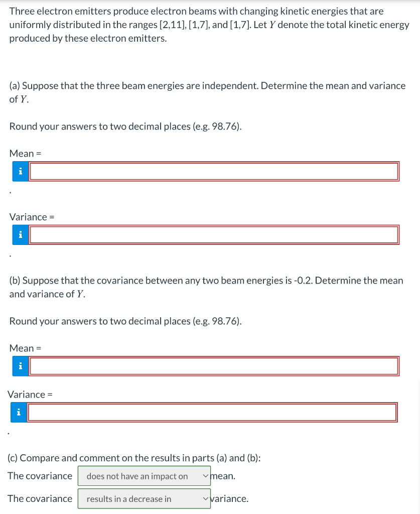 Solved Three electron emitters produce electron beams with | Chegg.com
