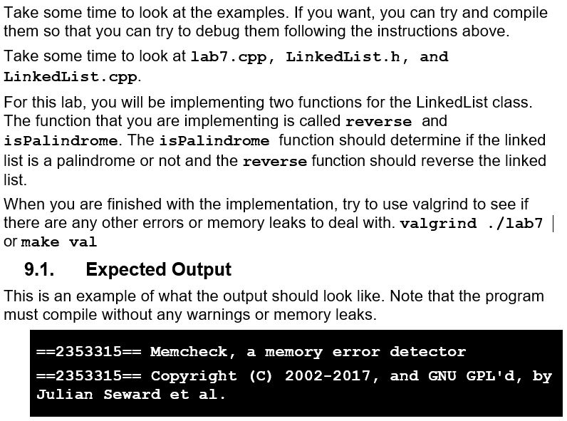 Solved I need help with a C++ Linked List assignment. Below | Chegg.com