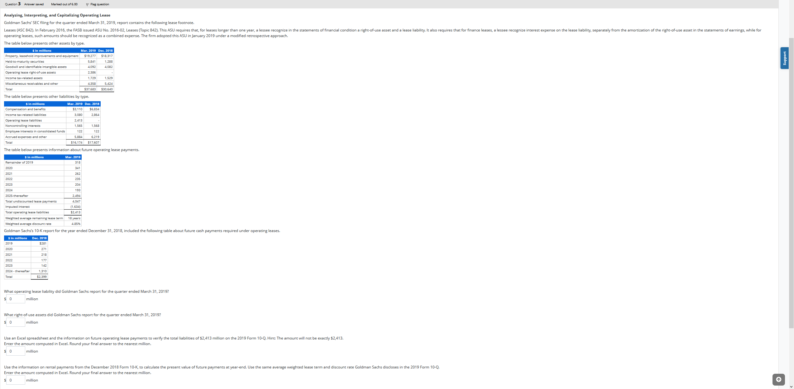 Analyzing, Interpreting, and Capitalizing Operating | Chegg.com