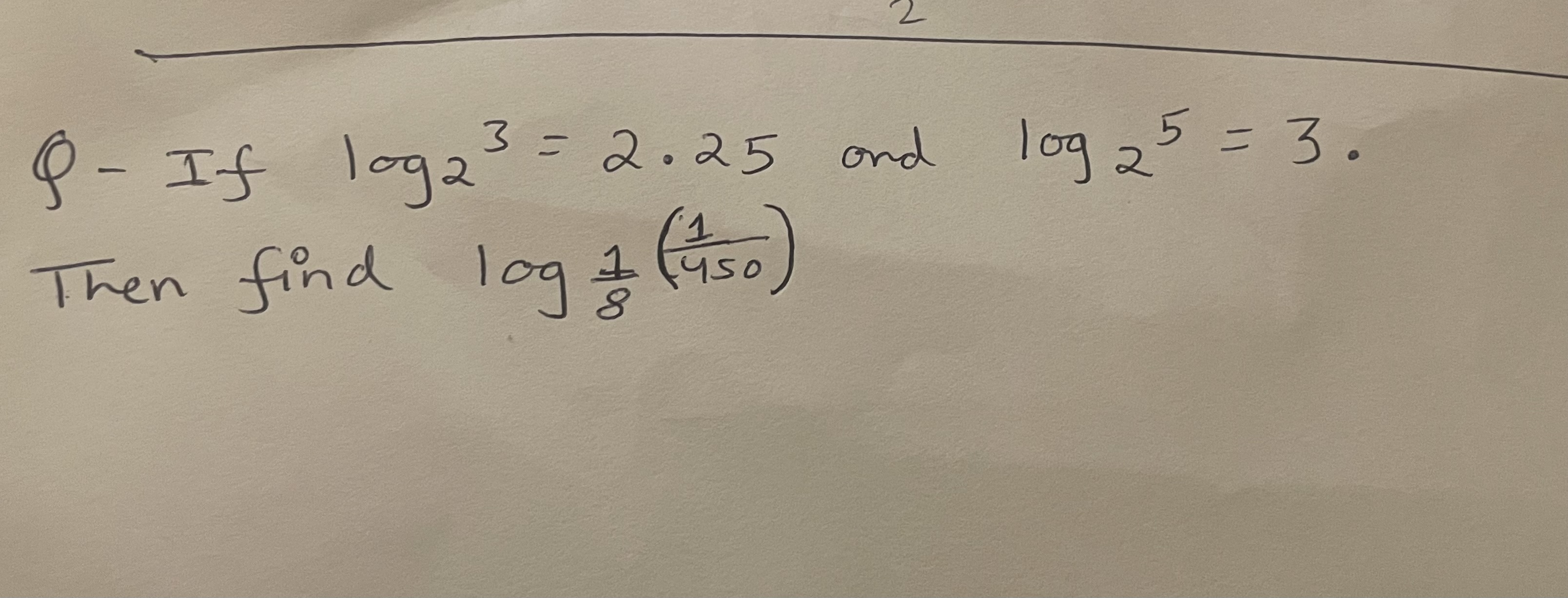 Solved \\( \\varphi \\) - If \\( \\log _{2} 3=2.25 \\) and | Chegg.com