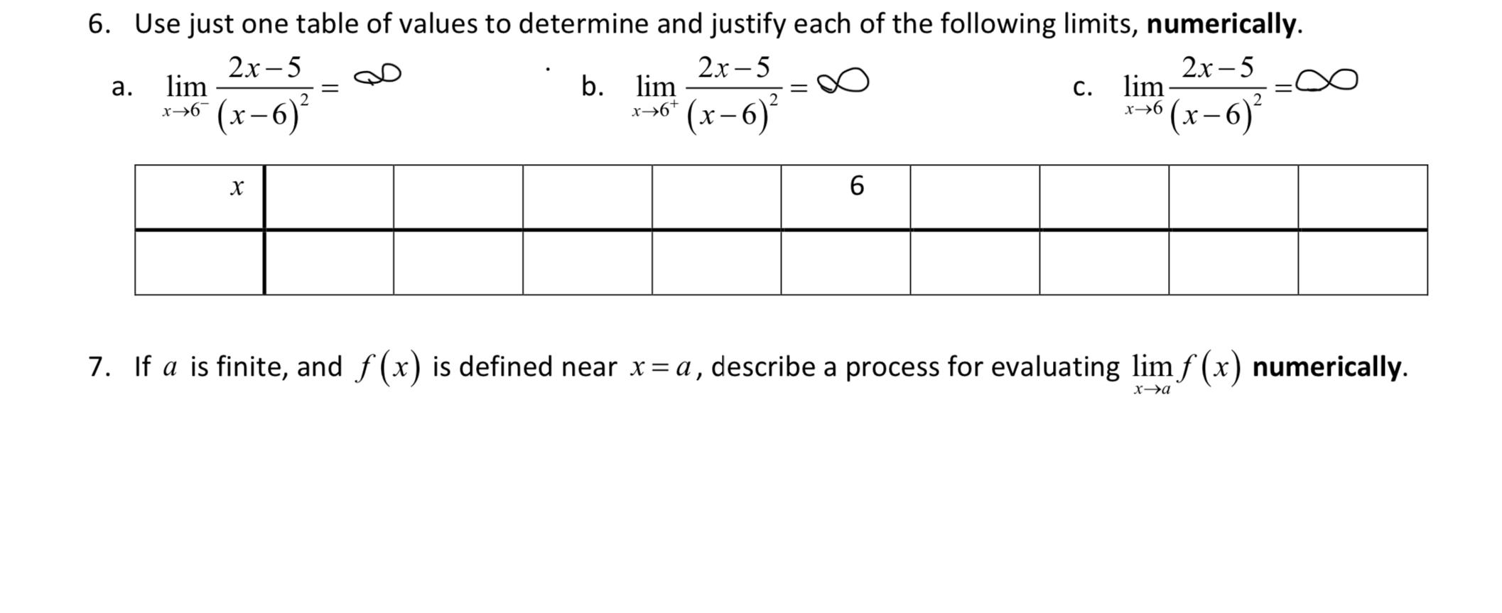Solved 4 Use Just One Table Of Values To Determine And 