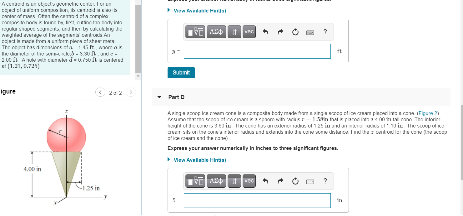 Solved Part A Find the area of the body. (Figure 1) A | Chegg.com