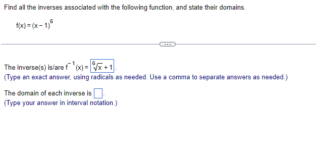 Solved Find all the inverses associated with the following | Chegg.com