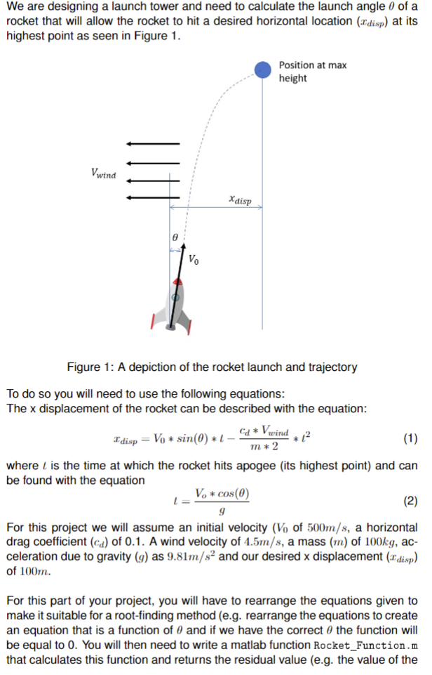 Solved We are designing a launch tower and need to calculate | Chegg.com