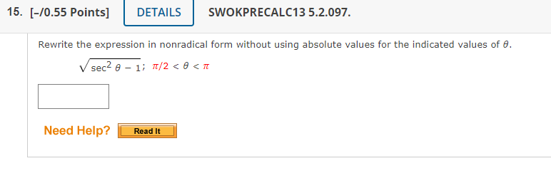 Solved Rewrite the expression in nonradical form without | Chegg.com
