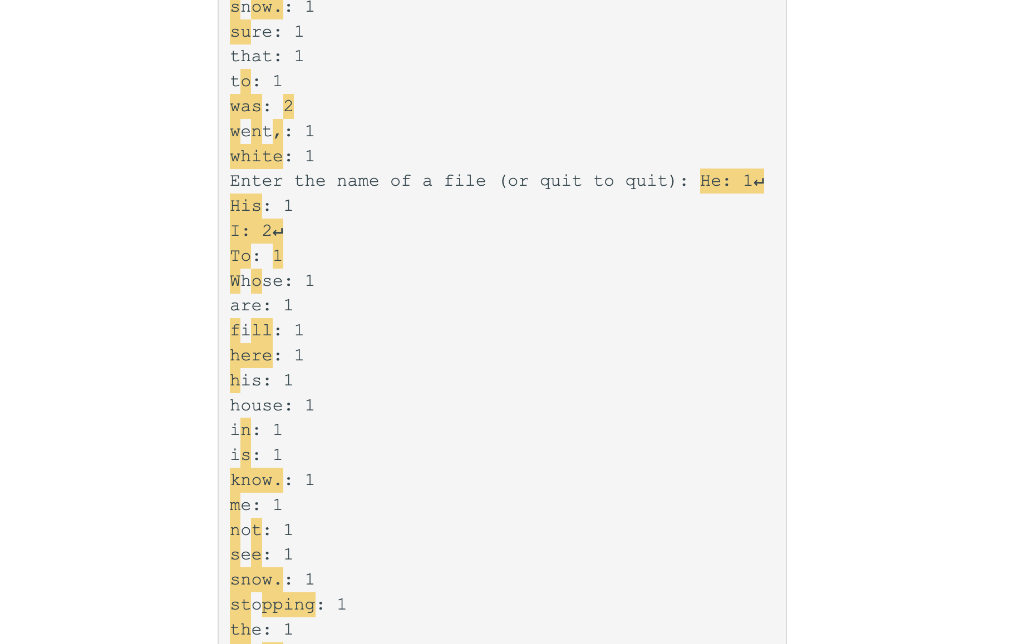 Solved 8.6 LAB: Modify Dictionary to count words A useful | Chegg.com