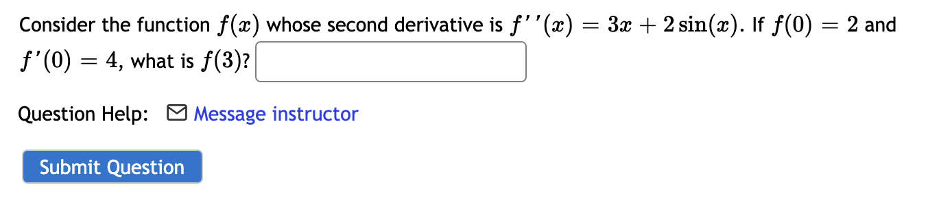Solved Consider the function f(x) whose second derivative is | Chegg.com