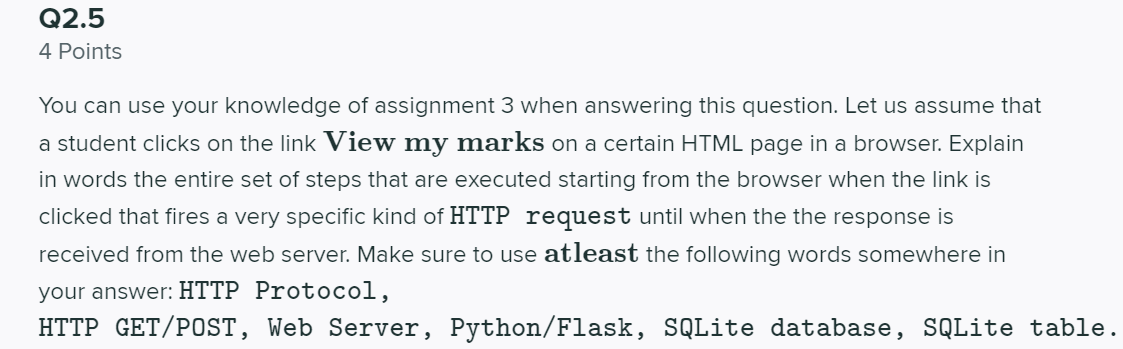 Solved Q2.1 1 Point In lecture we often talked about client | Chegg.com