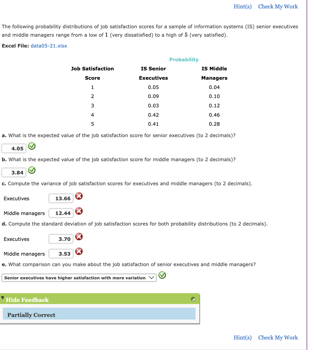 Solved The following probability distributions of job | Chegg.com