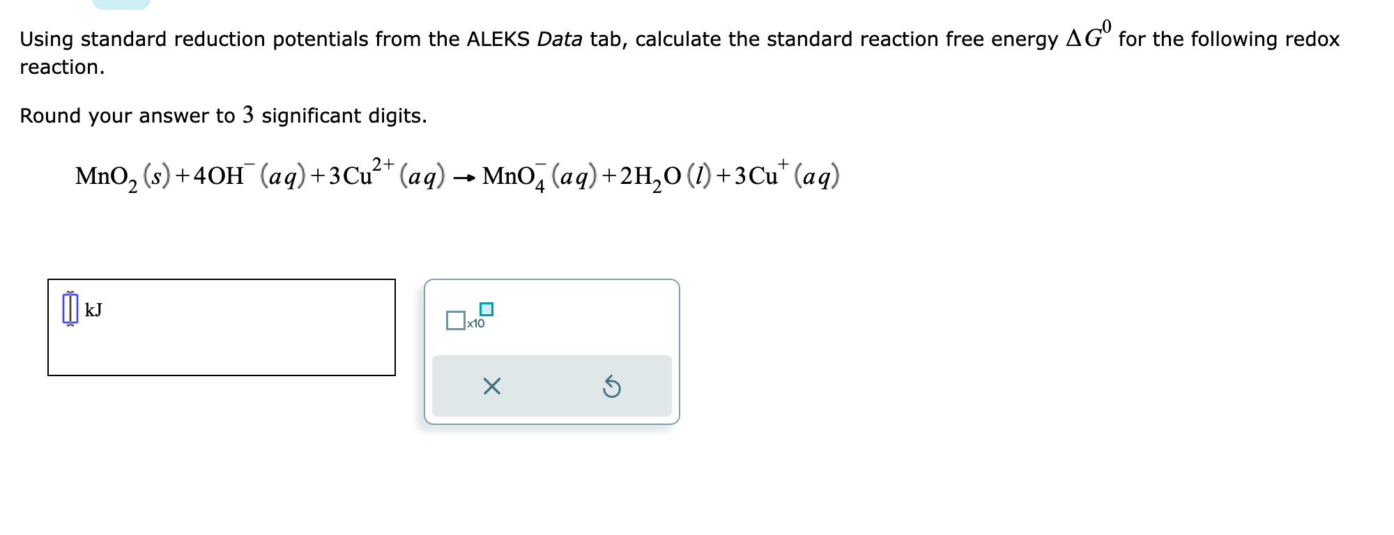 Using standard reduction potentials from the ALEKS | Chegg.com