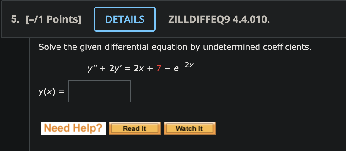 [Solved]: Solve the given differential equation by undeter
