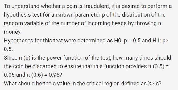 To understand whether a coin is fraudulent, it is | Chegg.com