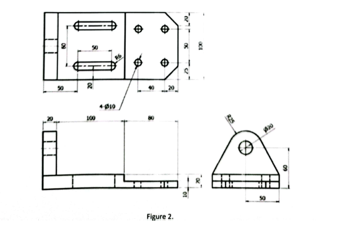 Solved ORTOGRAFIC DRAWING & ISOMETRIC DRAWING ﻿Create an | Chegg.com