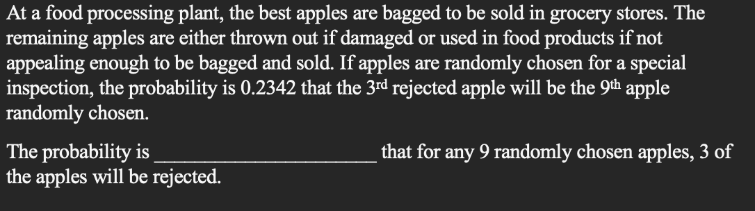 Solved A weighted coin has been made that has a probability | Chegg.com