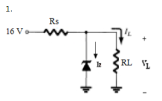 Solved 1. it is desirable to maintain the output voltage at | Chegg.com