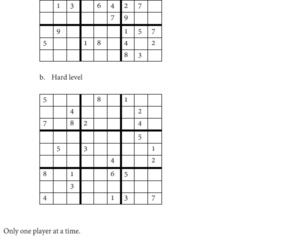 Solved Your job is to design a sudoku game. 1. At the | Chegg.com