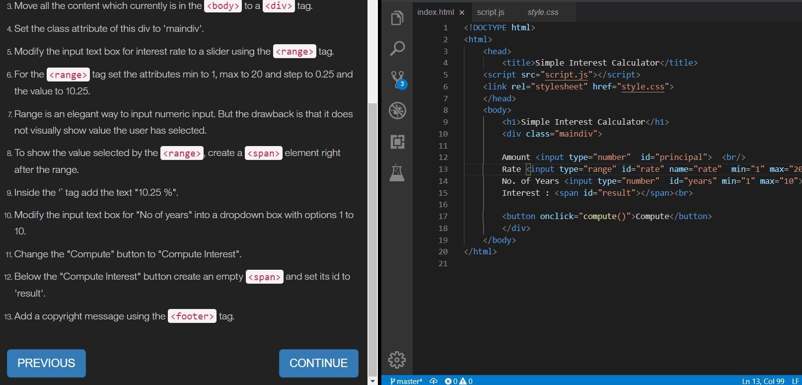Solved Q Step 4 Of 8 Exercise 2 Modify The Html File In Chegg