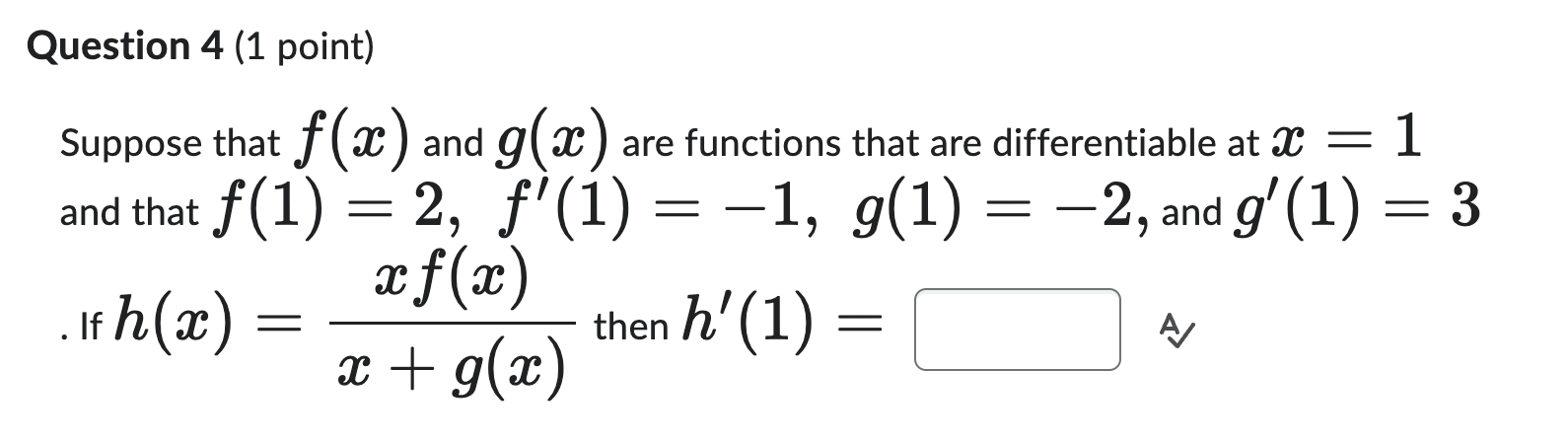 Solved Suppose that f(x) and g(x) are functions that are | Chegg.com