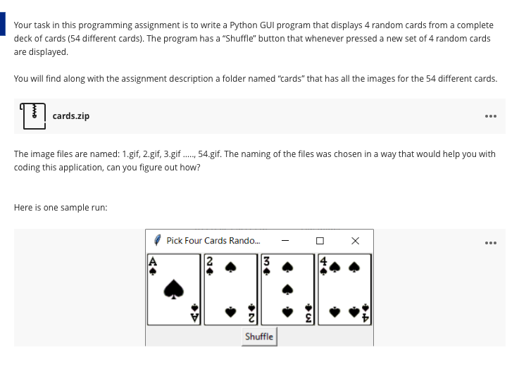 Solved Your task in this programming assignment is to write | Chegg.com