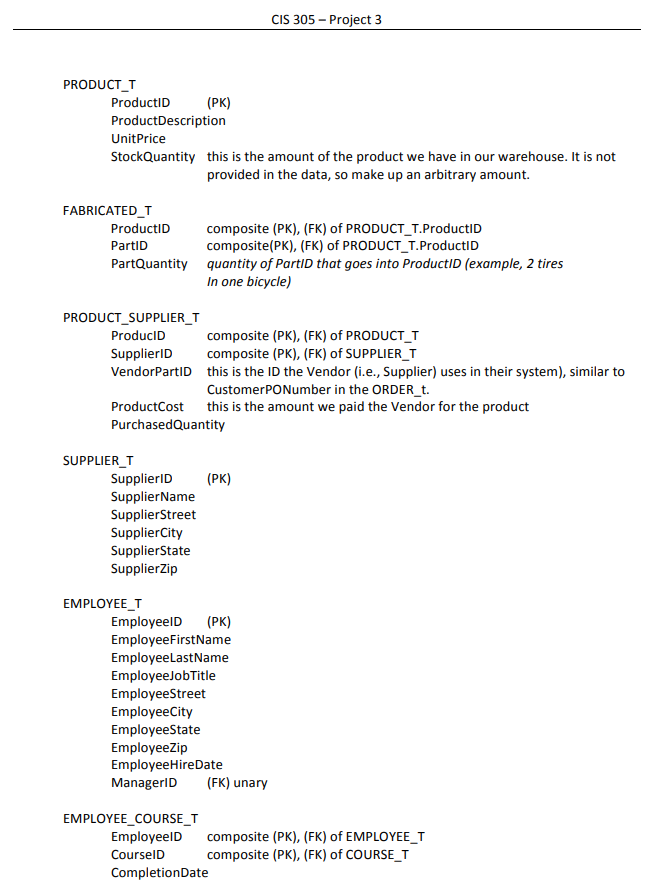 Solved Cis 305 Project 3 This Project Consists Of One Big