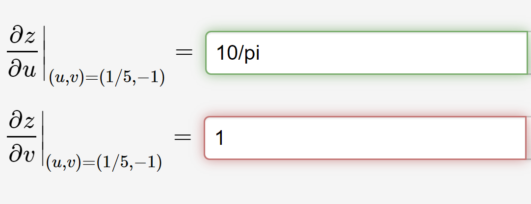 Solved The first part is 10/pi, I cant find the second part: | Chegg.com