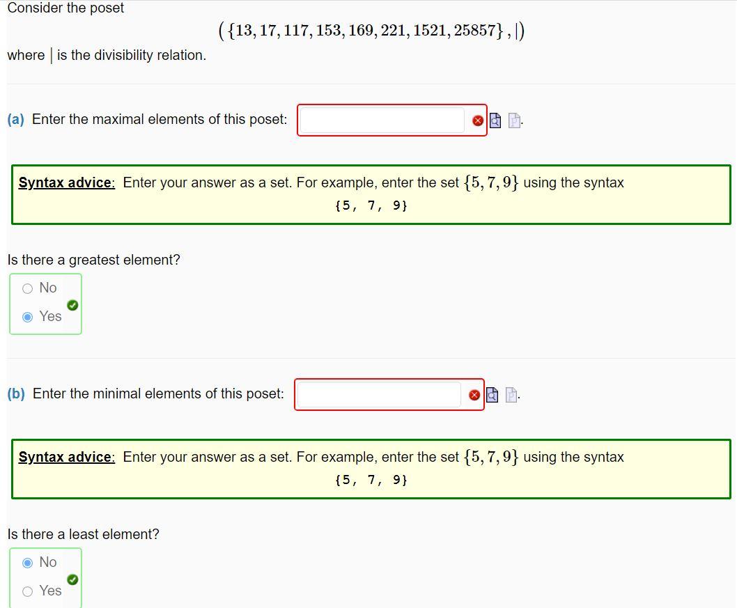 Solved Consider the poset | Chegg.com
