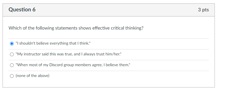 Solved Which of the following statements shows effective | Chegg.com