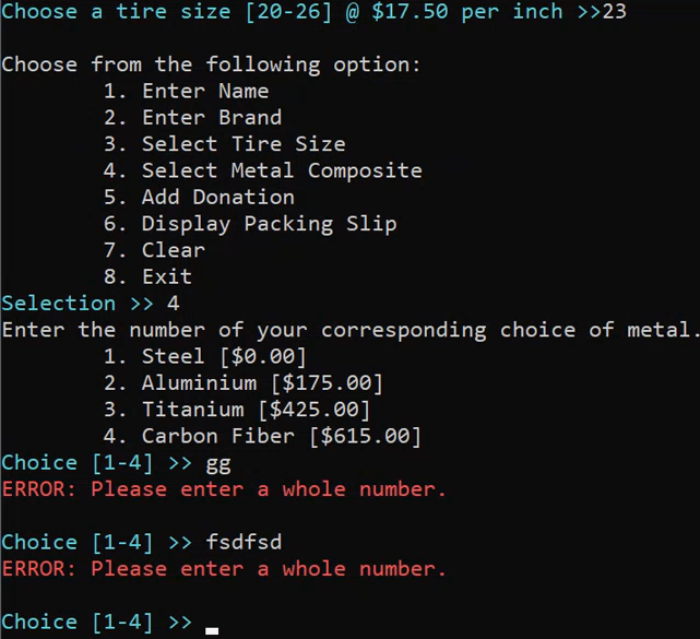 Solved Write a C# program which contains looping menu, data | Chegg.com