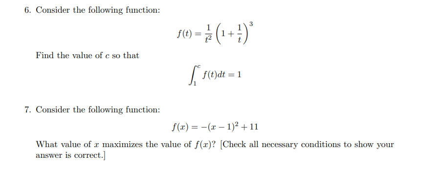 Solved 6. Consider the following function: f(t)=t21(1+t1)3 | Chegg.com