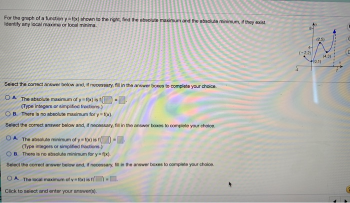 Solved For the graph of a function y f(x) shown to the | Chegg.com