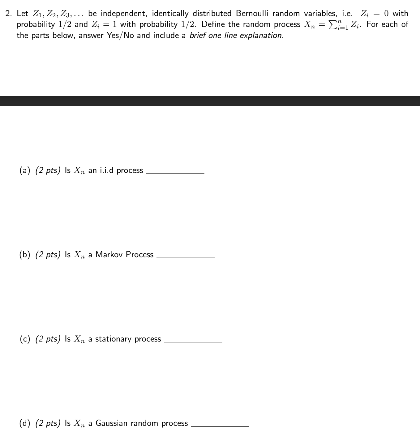 Solved Let Z1,Z2,Z3,dots be independent, identically | Chegg.com