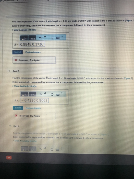 Solved Chapter of Item 10 Often a vector is specified by a | Chegg.com