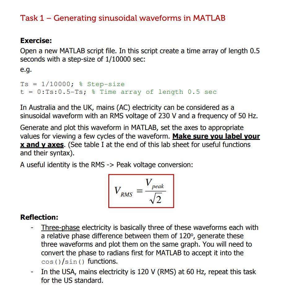 Solved Exercise: Open a new MATLAB script file. In this | Chegg.com