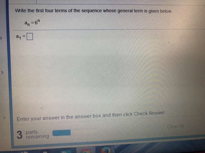 Solved Write the first four terms of the sequence whose | Chegg.com