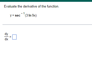 Solved Evaluate the derivative of the function. | Chegg.com