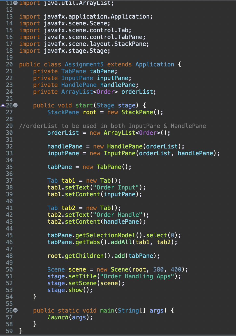 Java FX help write InputPane.java and | Chegg.com