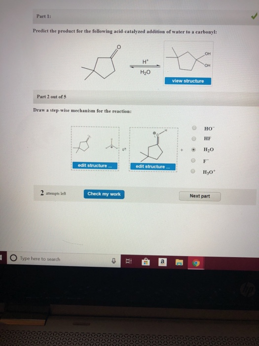 Solved Part 1: Predict the product for the following | Chegg.com