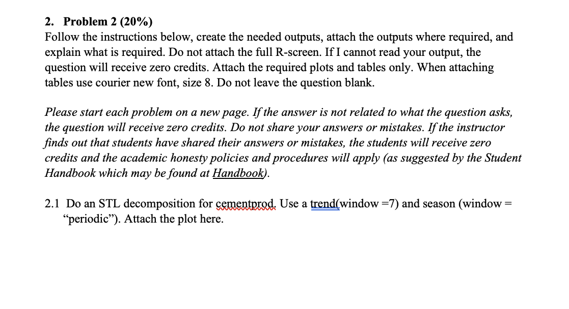 Solved 2. Problem 2(20%) Follow the instructions below, | Chegg.com