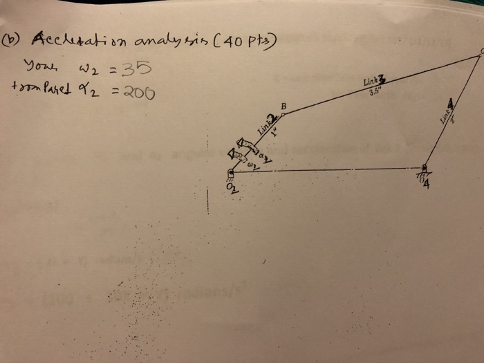 compute omega (w2) and alpha (a2) angular velocity | Chegg.com