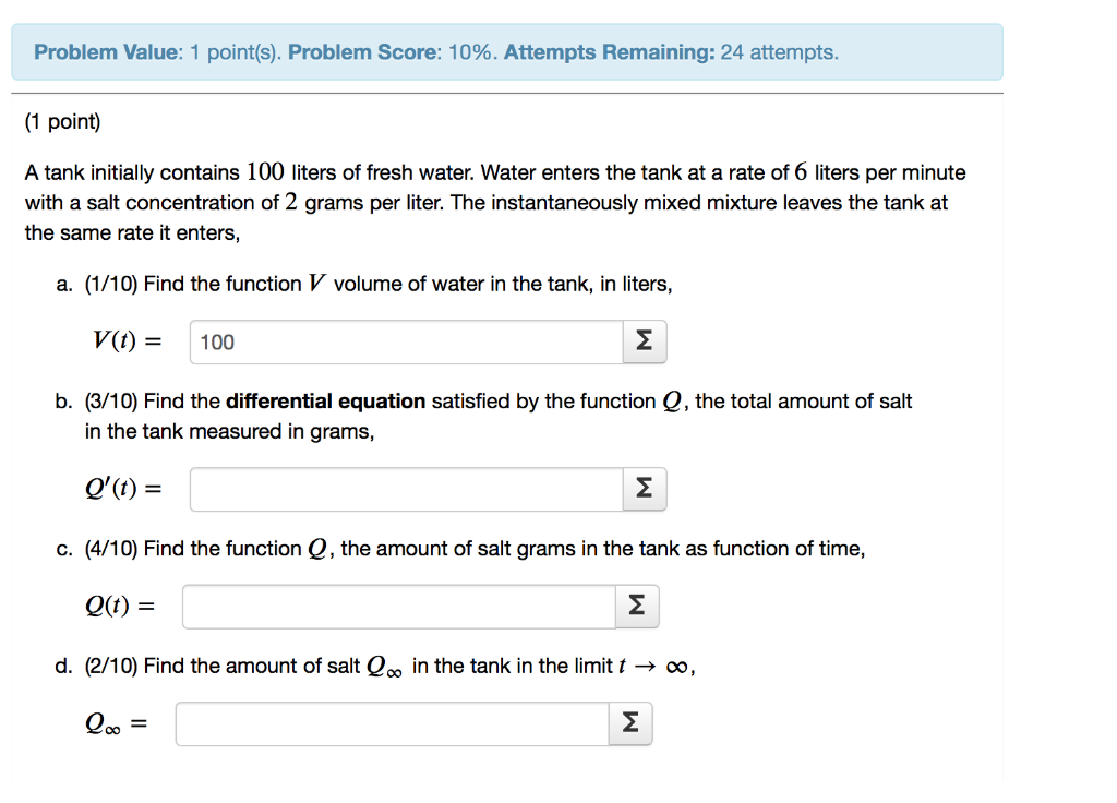 Solved Problem Value: 1 point(s). Problem Score: 10%. | Chegg.com